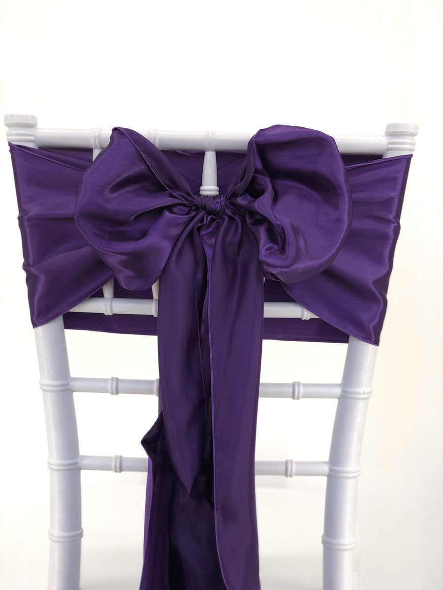 Purple Sashes – Affordable & Luxury Event Rentals