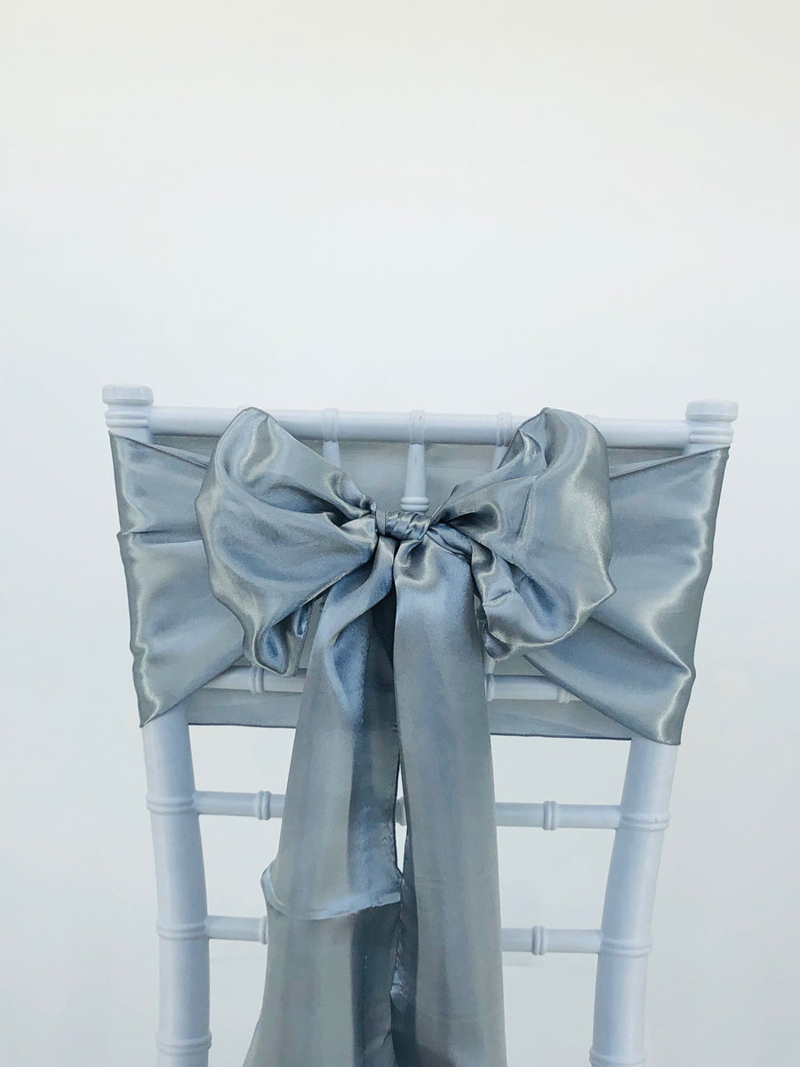 Grey Sashes – Affordable & Luxury Event Rentals