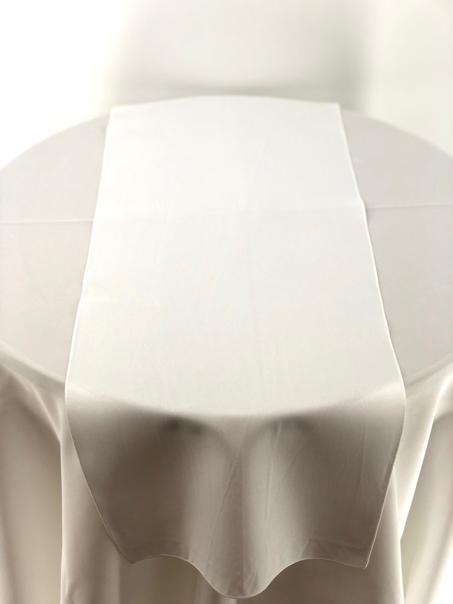 White Table Runners – Affordable & Luxury Event Rentals