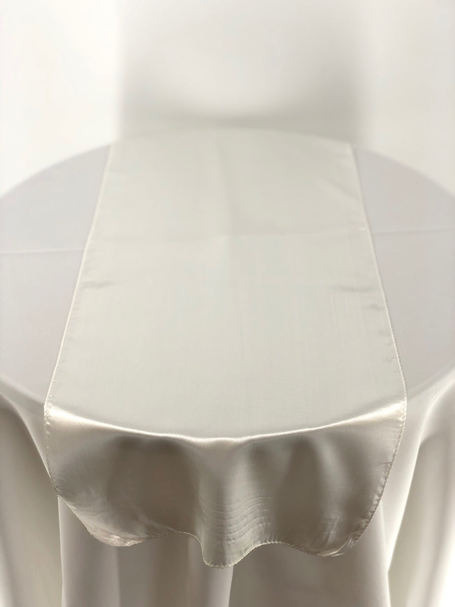 Ivory Table Runners – Affordable & Luxury Event Rentals
