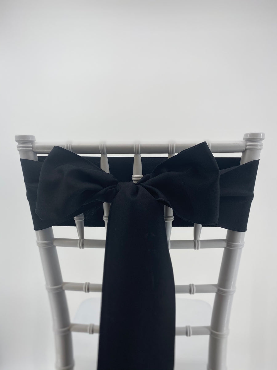 Black Polyester Sashes – Affordable & Luxury Event Rentals
