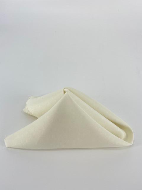 Ivory Polyester Napkins (10 Count) – Affordable & Luxury Event Rentals