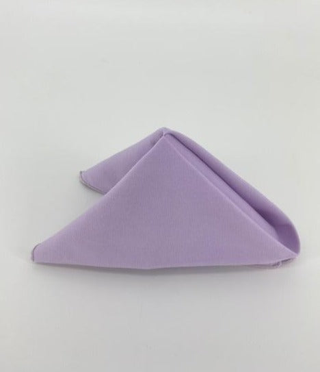 Lilac Polyester Napkins (10 Count) – Affordable & Luxury Event Rentals