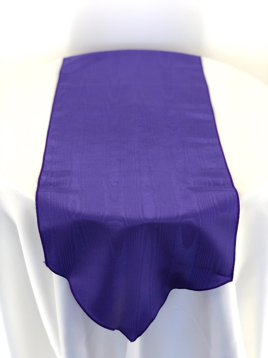 Purple Bengaline Table Runners – Affordable & Luxury Event Rentals