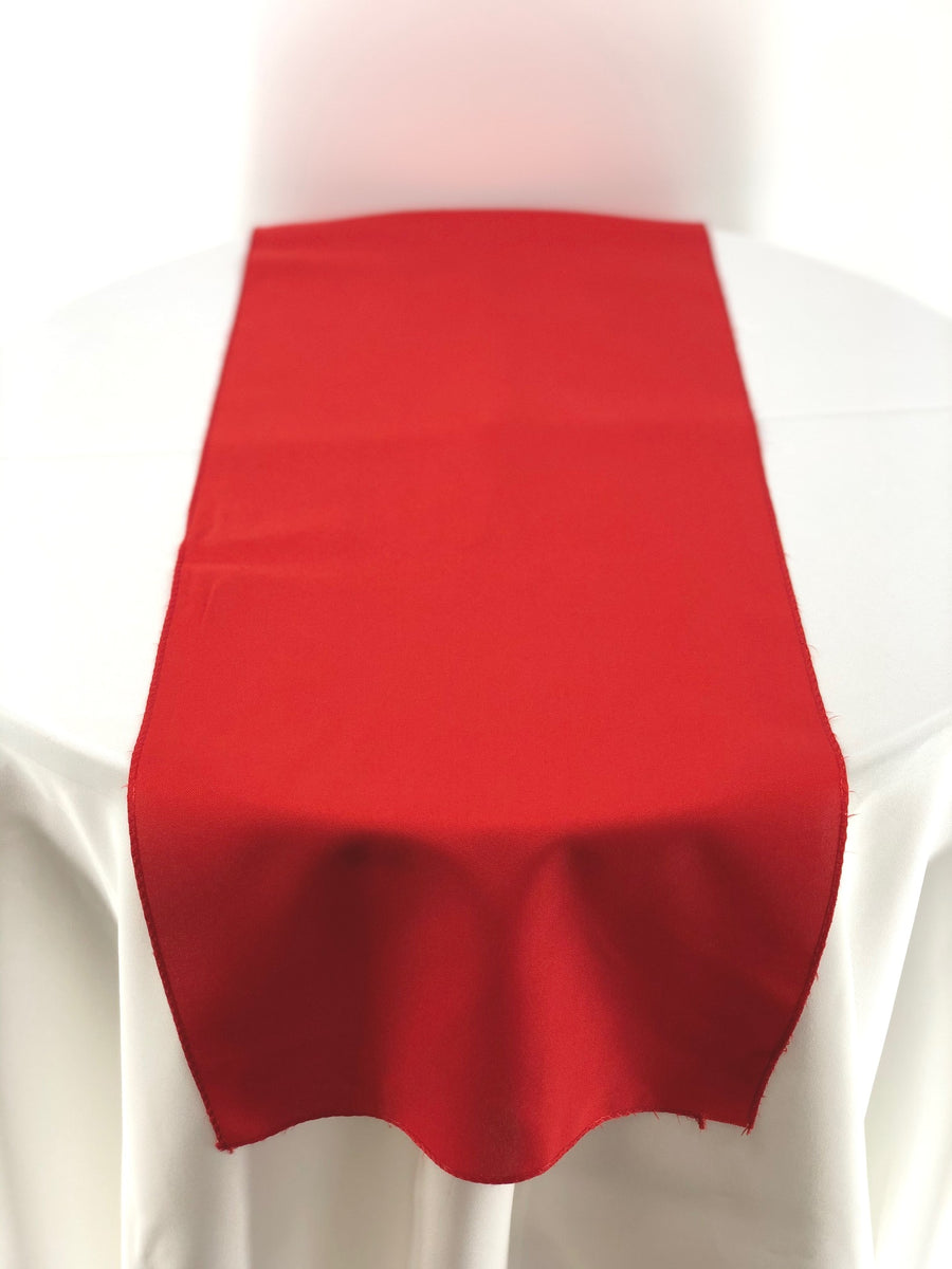 Red Polyester Table Runners – Affordable & Luxury Event Rentals