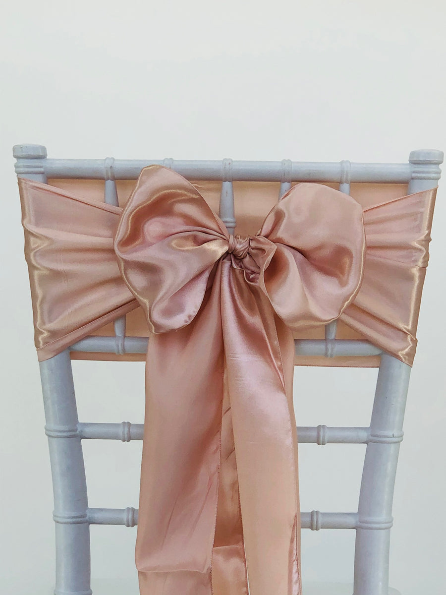 Blush Pink Satin Sashes – Affordable & Luxury Event Rentals