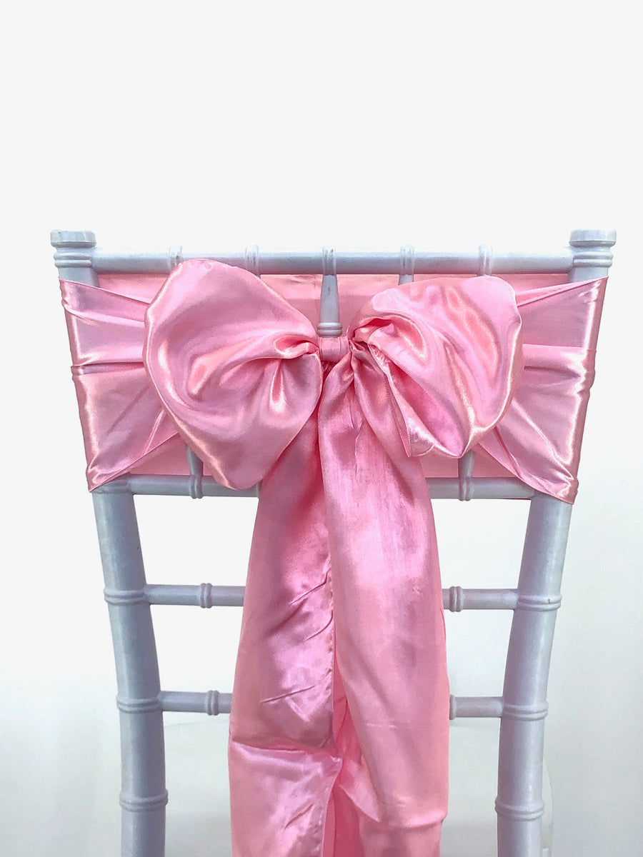 Pink Satin Sashes – Affordable & Luxury Event Rentals