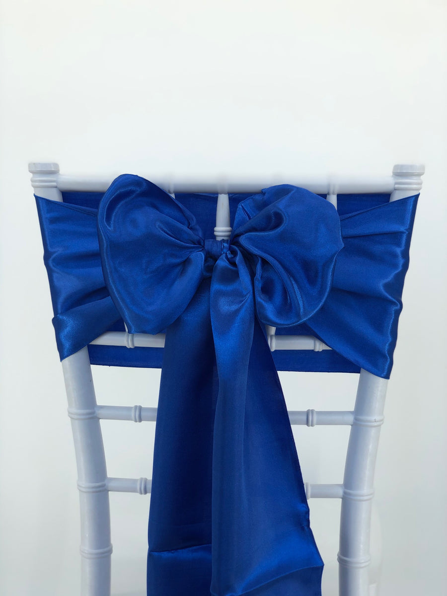 Royal Blue Satin Sashes – Affordable & Luxury Event Rentals