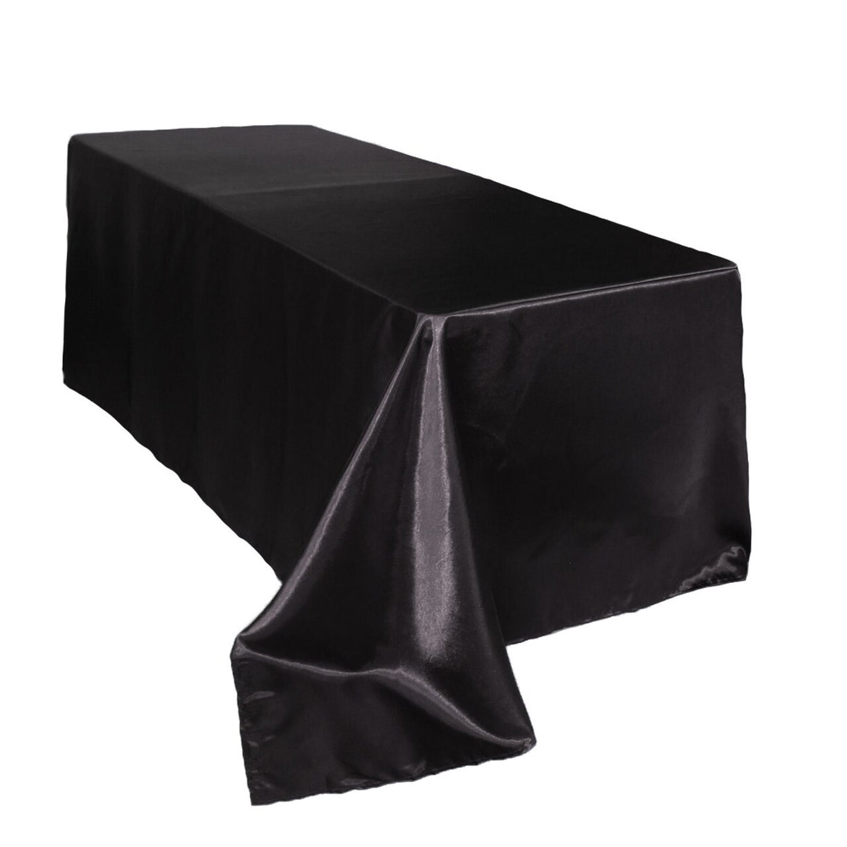 Black Satin Tablecloth – Affordable & Luxury Event Rentals