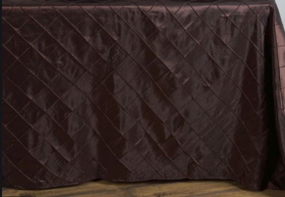 Brown Pintuck Tablecloth – Affordable & Luxury Event Rentals