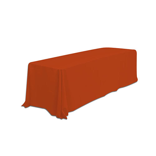 Burnt Orange Polyester Tablecloth – Affordable & Luxury Event Rentals