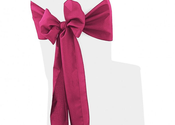 Hot Pink Poly Sashes – Affordable & Luxury Event Rentals