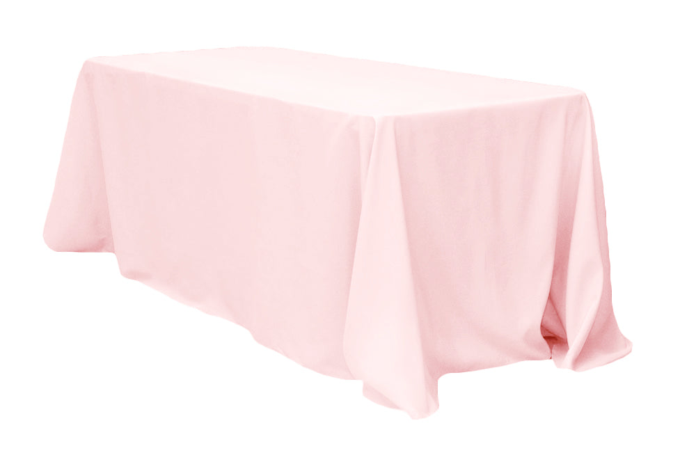Light Pink Polyester Tablecloth – Affordable & Luxury Event Rentals