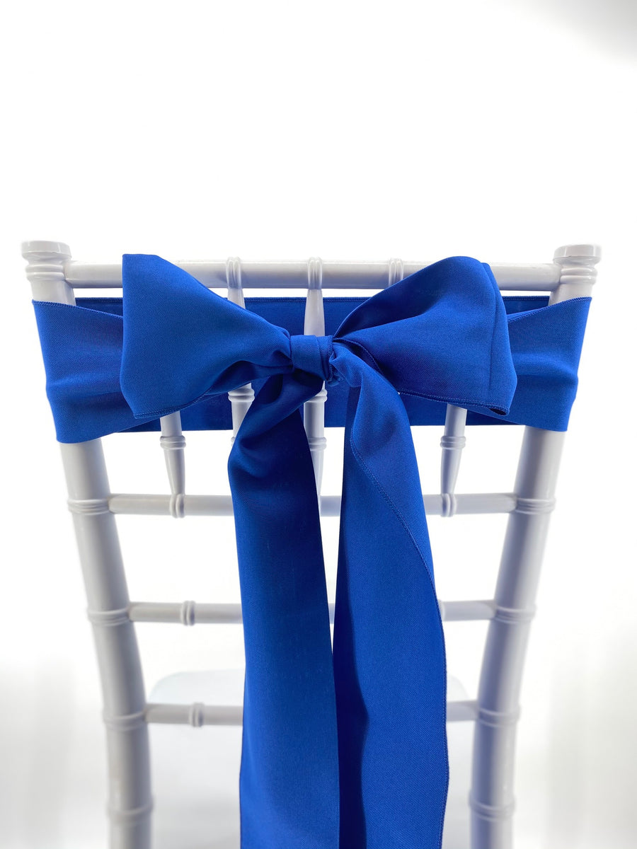 Royal Blue Polyester Sashes – Affordable & Luxury Event Rentals
