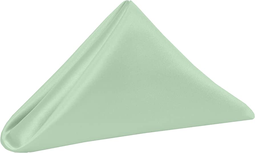 Sage Matte Satin Napkins (10 Count) – Affordable & Luxury Event Rentals
