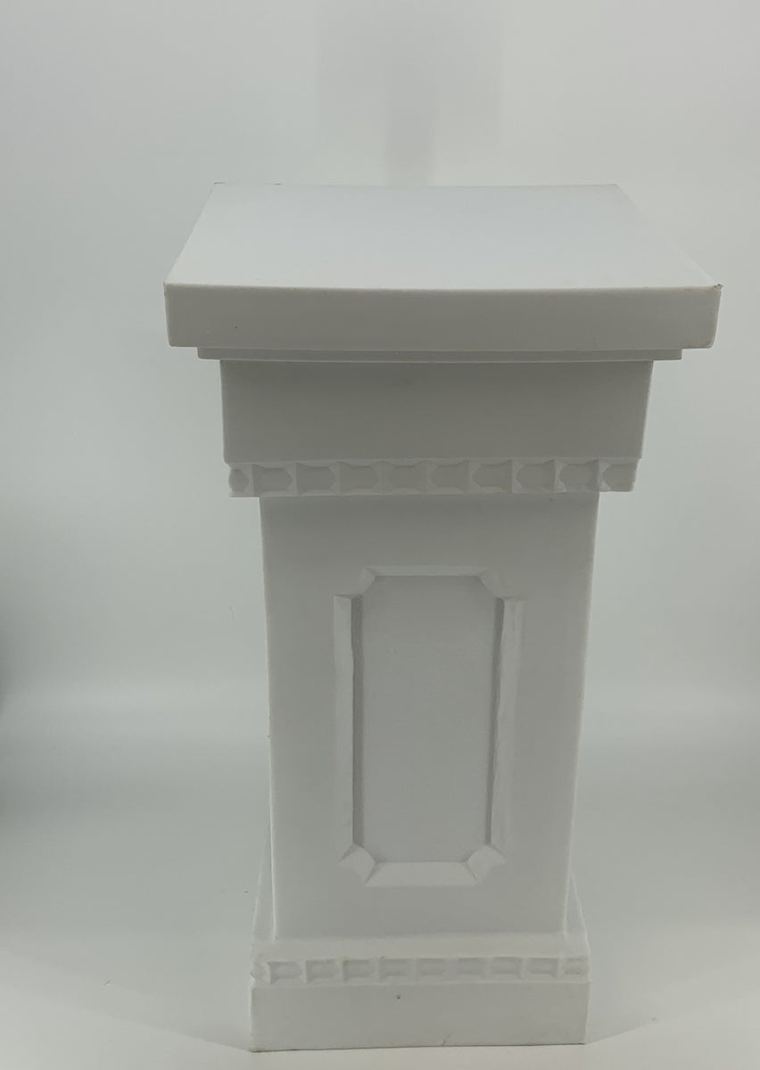 32" White Square Column – Affordable & Luxury Event Rentals